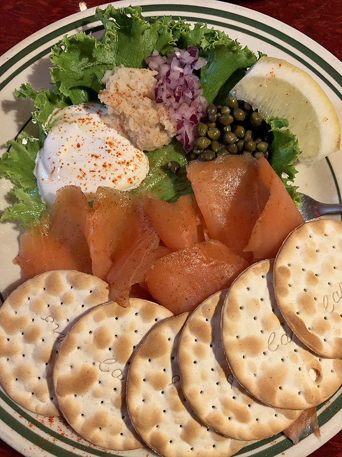 A plate that whispers "sophistication" while shouting "delicious"&mdash;smoked salmon artfully arranged with all the classic accompaniments for a perfect starter.