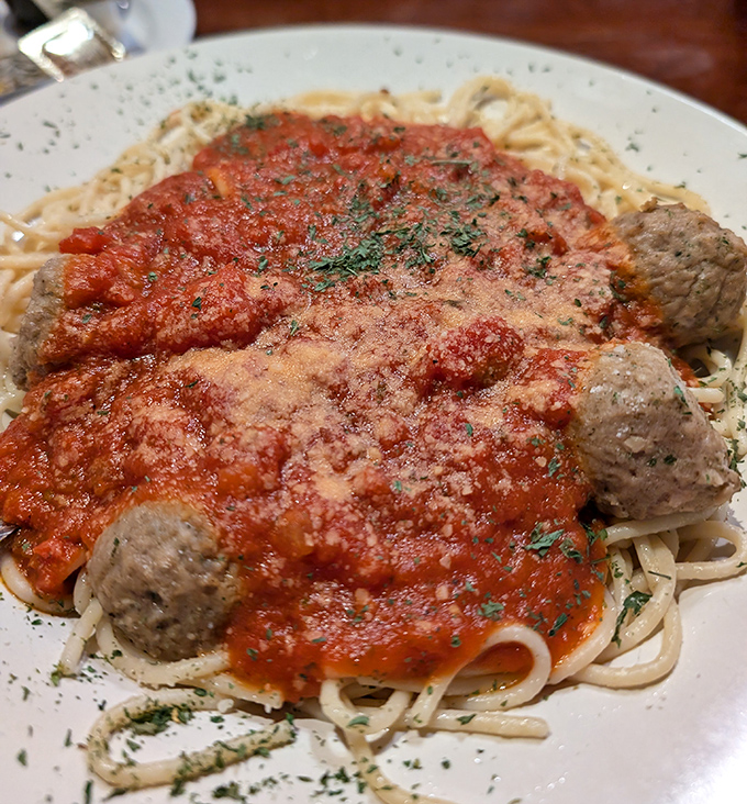 Classic spaghetti and meatballs done right &ndash; because sometimes you need pasta with your wing obsession.