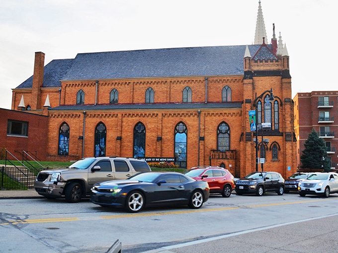 St. Mary of the Mount Church adds a touch of old-world charm to this hillside neighborhood.