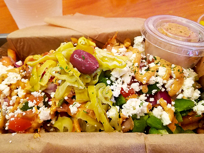 Street Cart Fries: where Mediterranean meets comfort food in a beautiful relationship that your taste buds will want to third-wheel.