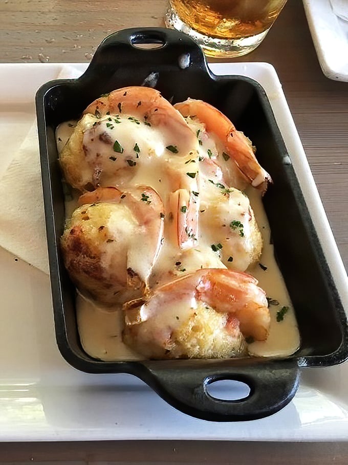 Stuffed shrimp that would make Neptune himself jealous. That melted cheese blanket isn't just comfort food&mdash;it's a spiritual experience.