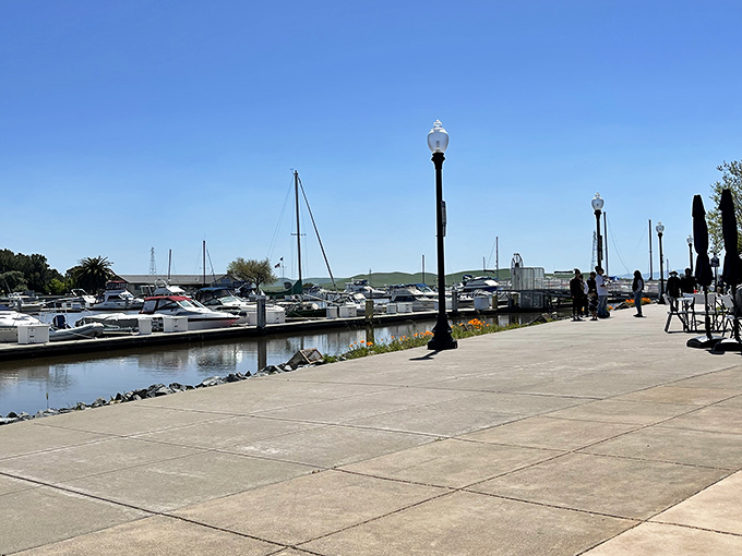 The waterfront promenade&mdash;where boats gently bob in agreement that sometimes the best luxury is simply watching the world float by.