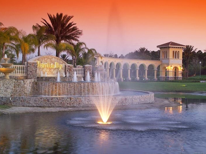 Sunset paints the sky in hues that perfectly complement the Mediterranean architecture. Mother Nature clearly got the design memo.