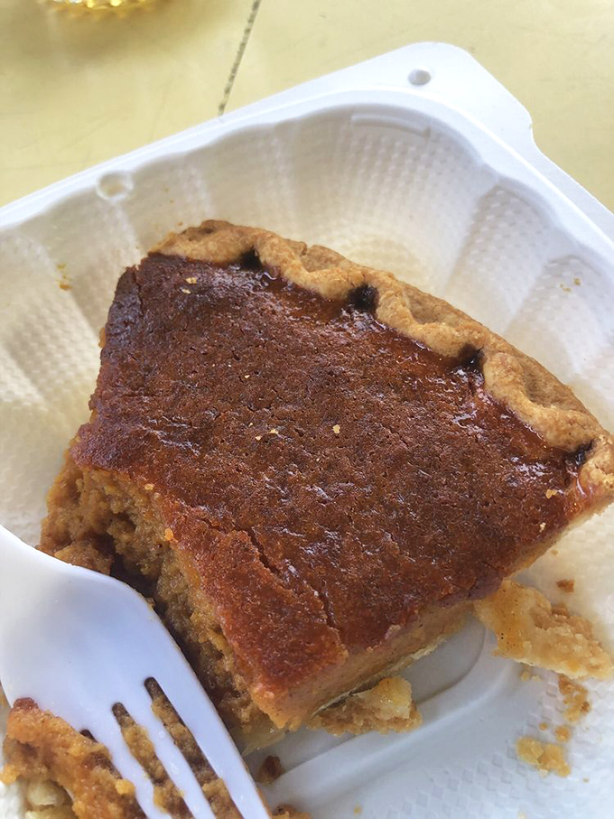 Sweet potato pie with a caramelized top that crackles under your fork like nature's cr&egrave;me br&ucirc;l&eacute;e&mdash;soul food that actually feeds your soul. 