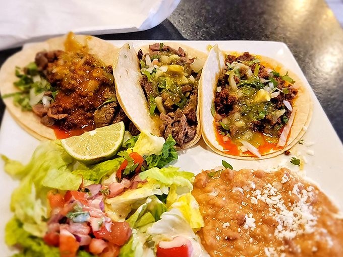 These tacos don't need Instagram filters&mdash;they arrive camera-ready with that perfect balance of meat, toppings, and the all-important squeeze of lime.