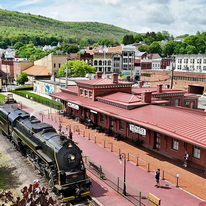 All aboard for nostalgia! The meticulously restored Tamaqua Railroad Station connects visitors to the town's industrial past while serving up present-day charm.