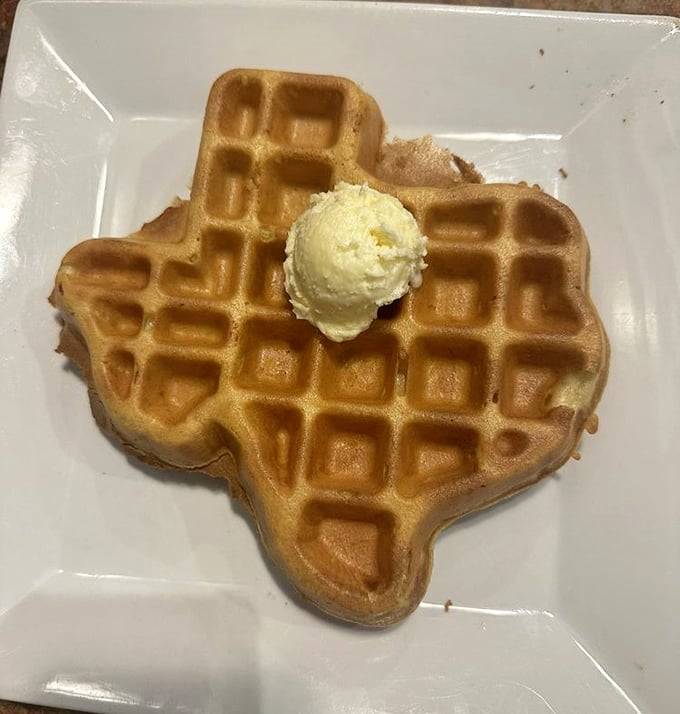 A Texas-shaped waffle that's both Instagram-worthy and genuinely delicious &ndash; now that's what we call state pride.