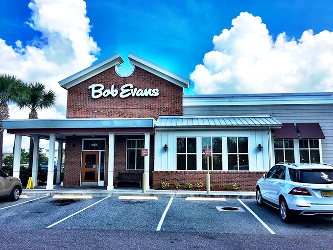 Even chain restaurants like Bob Evans take on a certain charm in Mount Dora, where comfort food meets Florida sunshine.