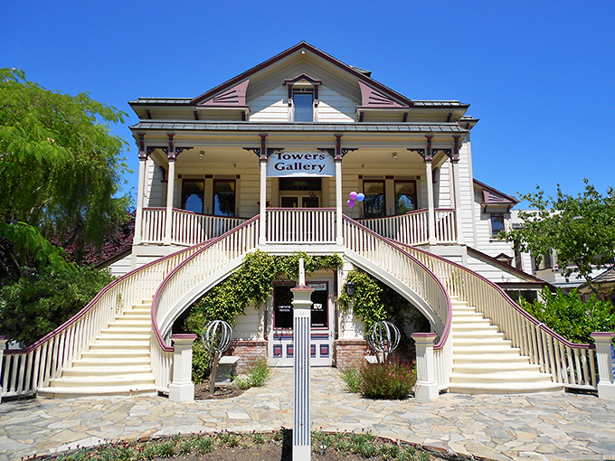 Towers Gallery stands as proof that small towns can deliver big culture. Those twin staircases aren't just an entrance &ndash; they're an architectural hello.