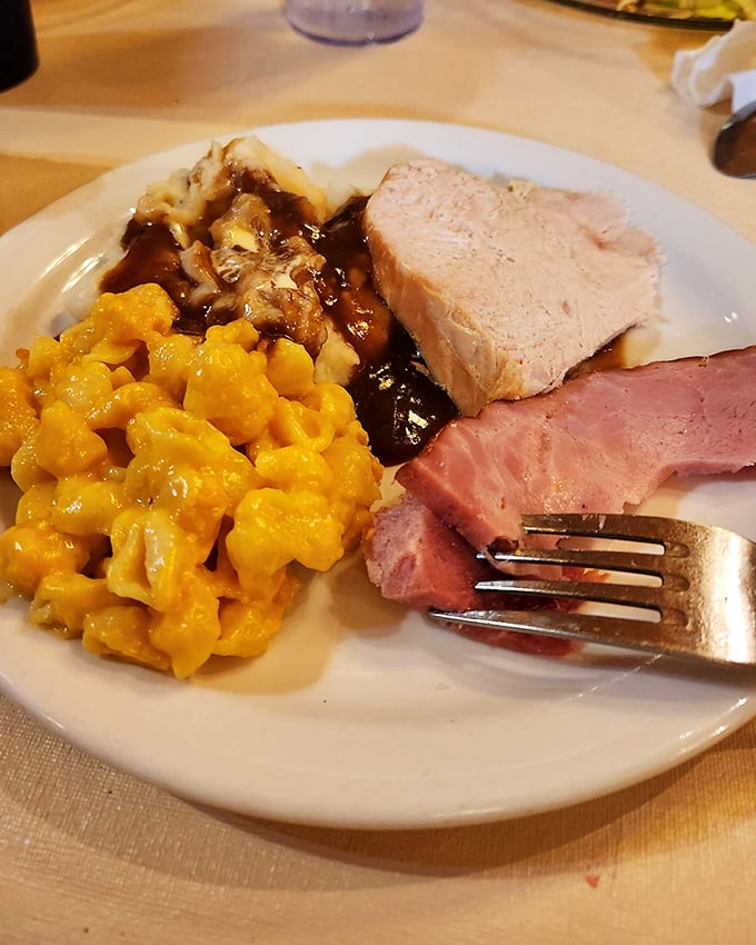 Turkey, ham, and mac and cheese &ndash; the holy trinity of comfort food that makes you wonder why you ever bothered with fancy restaurants.