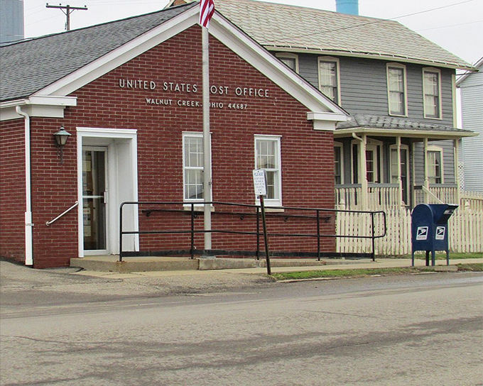 The Walnut Creek Post Office stands as a brick-and-mortar reminder that some communications still travel at human speed.