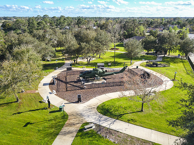 Deltona honors its heroes with this thoughtful memorial park. A peaceful place for reflection that reminds visitors of the community's values.