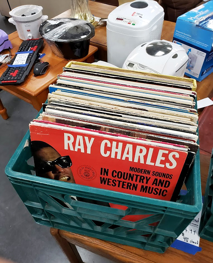 Vinyl treasures await the patient digger. That Ray Charles album isn't just music&mdash;it's a time machine for less than a streaming subscription.