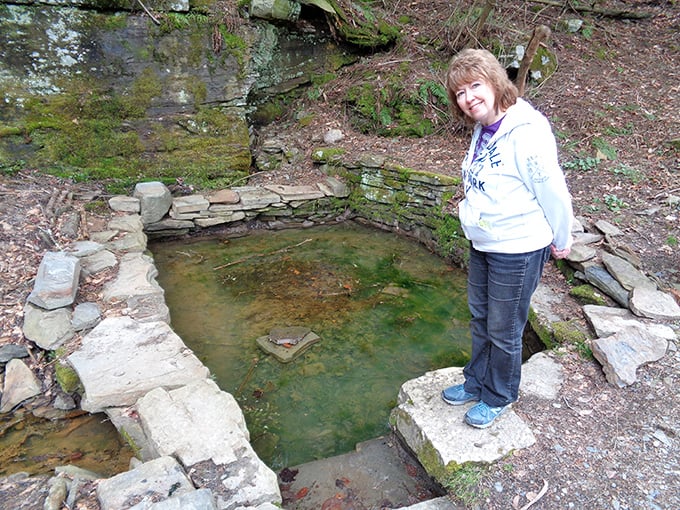 The original salt spring that gave the park its name, where visitors can connect with the same mineral waters that drew people here for centuries.