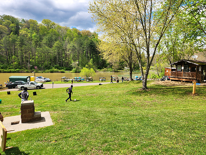 The lakeside recreation area buzzes with activity as visitors soak up sunshine and scenery&mdash;proof that not all of Ohio's treasures require admission tickets.