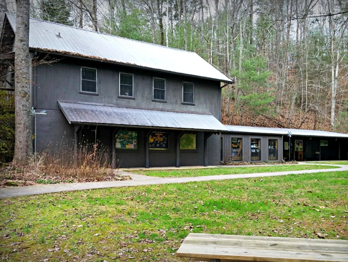 The visitor center that puts most mountain cabins to shame. This rustic outpost serves as both information hub and architectural eye candy.