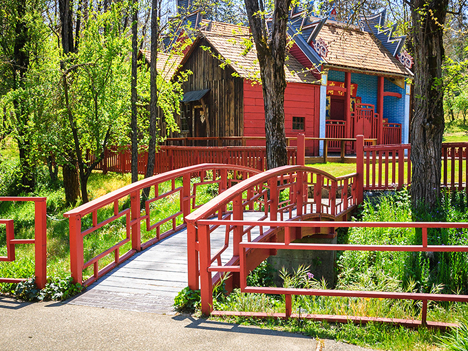 The Joss House State Historic Park showcases vibrant Chinese architecture that stands in colorful contrast to Weaverville's otherwise Western aesthetic&mdash;cultural fusion at its finest. 