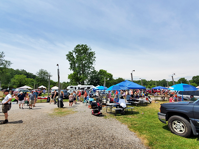 This bird's-eye view reveals the true scope of Ohio's most delightfully overwhelming shopping adventure.