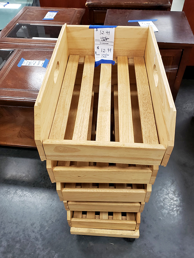 These wooden crates aren't just storage&mdash;they're blank canvases for creative minds. Martha Stewart would approve of their rustic-chic potential. 