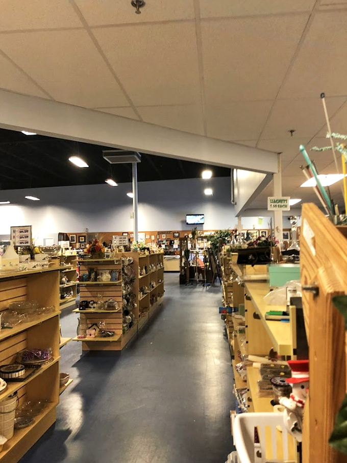 Glassware alley, where your grandmother's favorite pattern is probably hiding. The hunt is half the fun, the bargain price is the other half.