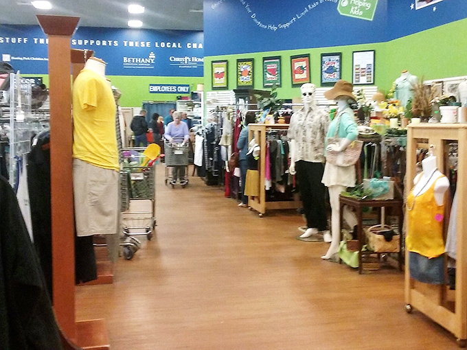 The clothing department: where fashion trends come for their second act, and your "I have nothing to wear" complaints go to die.