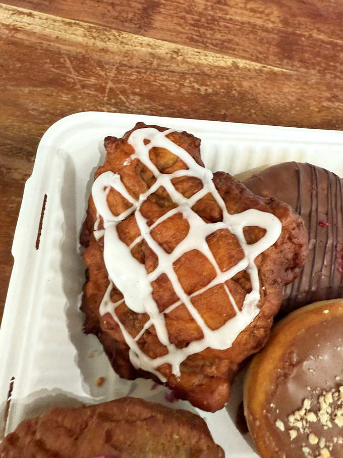 The apple fritter&mdash;that magnificent rebel of the donut world&mdash;with its craggly exterior and glorious glaze. It's the Keith Richards of pastries: wild but irresistible.