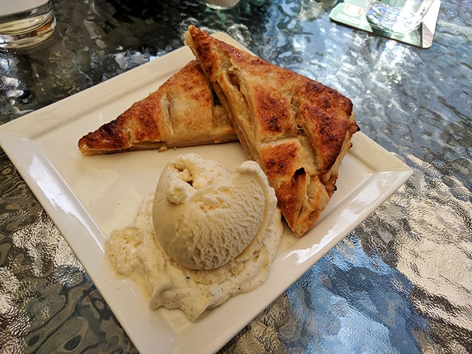 Apple strudel meets ice cream in a dessert liaison that would make both countries proud. The perfect sweet finale to a hearty meal.