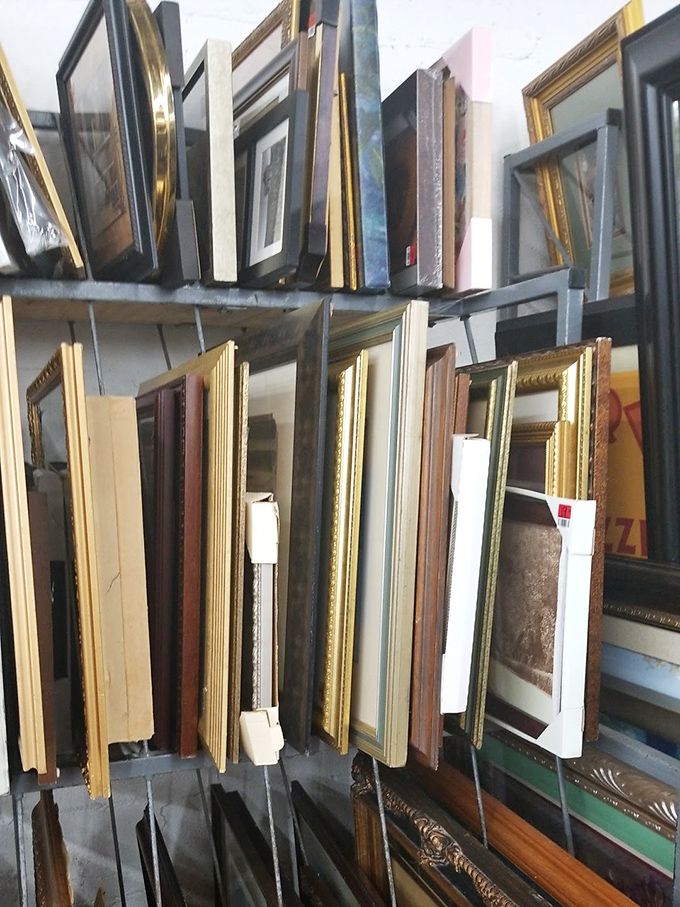 Frame by frame, the art section offers everything from elegant landscapes to paintings so bad they're brilliant.