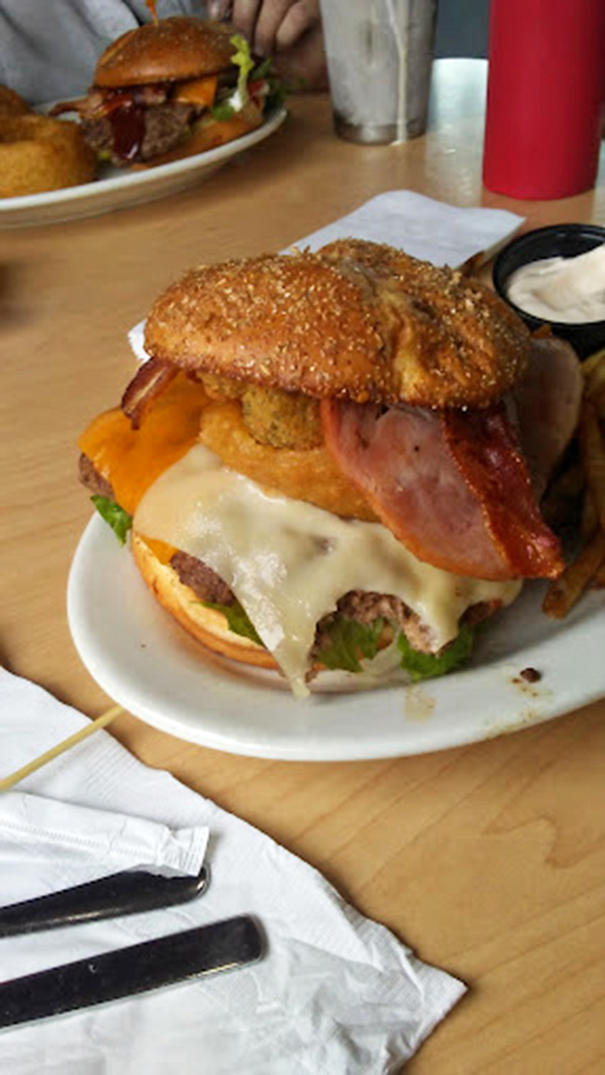 Blue cheese transforms an ordinary burger into an extraordinary flavor adventure for brave souls.