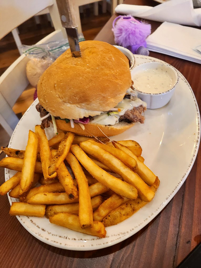 A proper sandwich doesn't hide its contents &ndash; this one proudly displays its smoky treasures between bread that knows its supporting role.