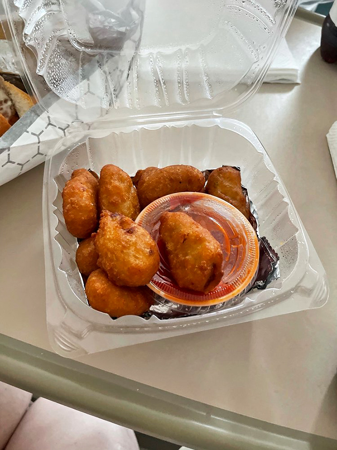 Golden-fried nuggets of happiness served with dipping sauce&mdash;because sometimes life's greatest pleasures come in small packages.