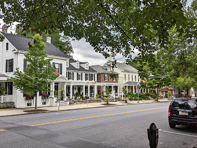 Pristine storefronts along Lititz's Main Street maintain their historic charm while housing modern businesses&mdash;a masterclass in preservation that never feels like a museum.