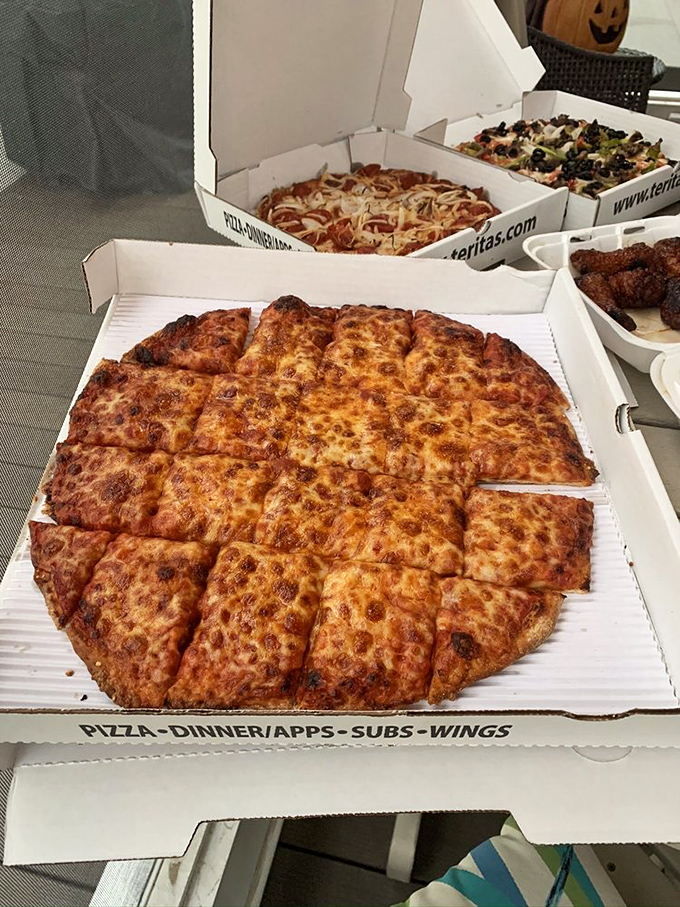 Cheese pizza perfection that proves simplicity is the ultimate sophistication. Those crispy edges are calling your name!