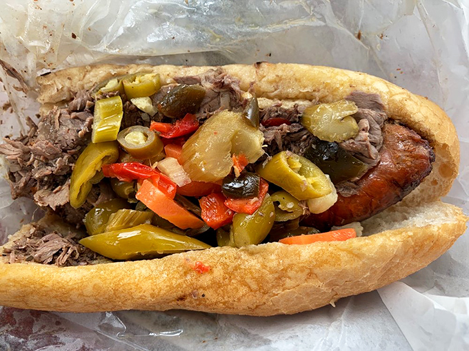 When sandwich meets destiny, wrapped in paper like a delicious present you give yourself.