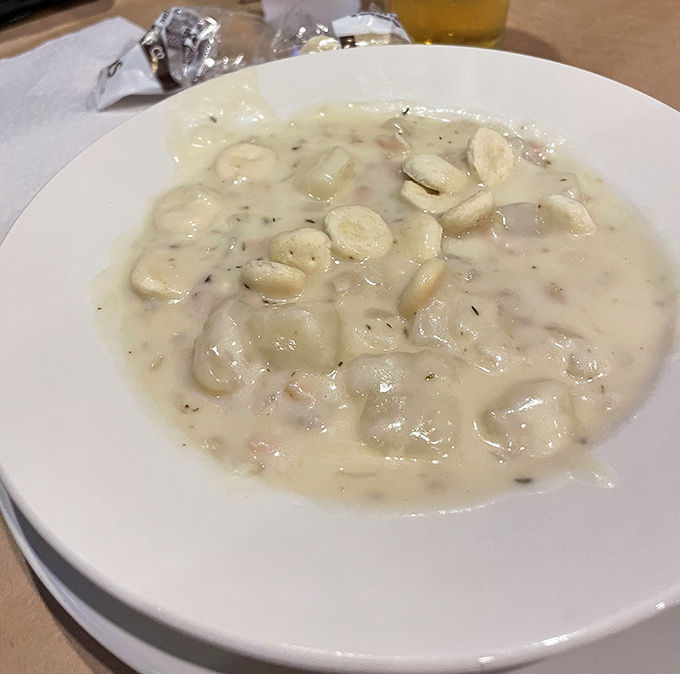 Creamy clam chowder that doesn't skimp on the main attraction&mdash;each spoonful delivers tender clams swimming in velvety, herb-flecked comfort.