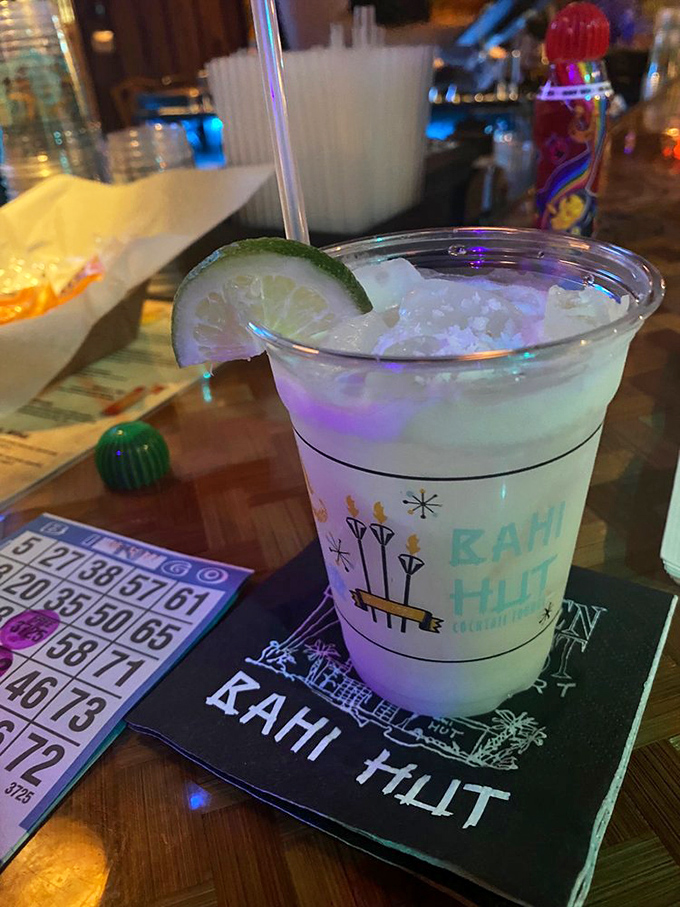 Coconut Daiquiri served in branded glassware proves that presentation matters as much as perfect flavor balance.