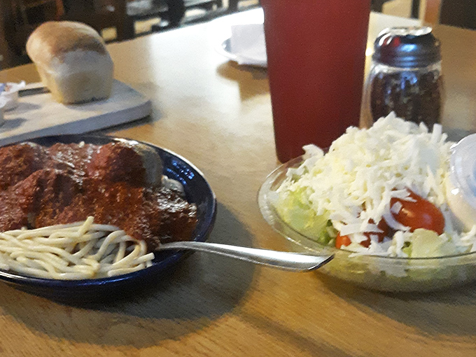 When you can't decide between pizza and pasta, this combo plate makes the decision delightfully unnecessary.