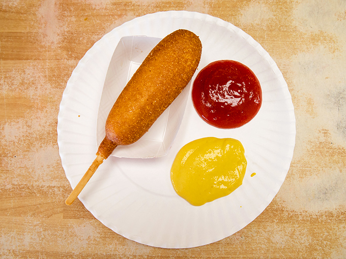The classic corn dog gets the Arbetter's treatment, proving that simple perfection never goes out of style.