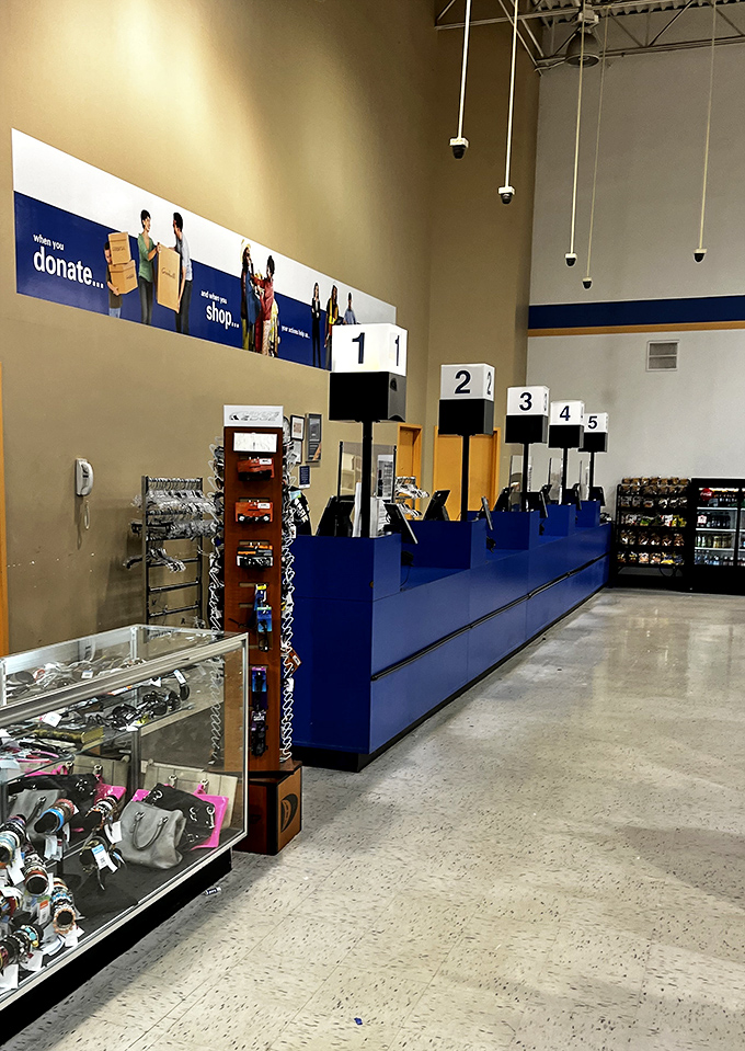 The checkout counter: where sticker shock works in reverse and cashiers witness daily shopping victories.