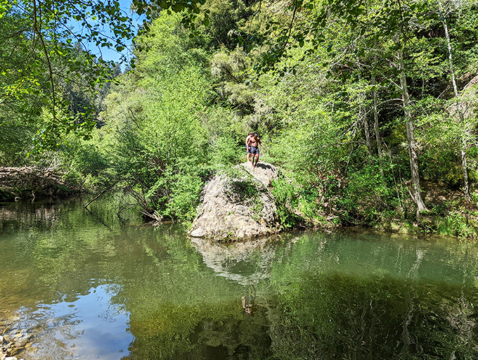 The Garden of Eden swimming hole lives up to its biblical namesake. Cool, clear waters offer salvation from summer heat—no apple-related drama required.