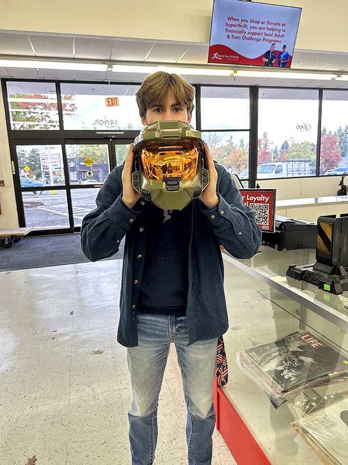 Serious thrifters know: inspect thoroughly, decide quickly. The hesitant shopper returns to find their treasure claimed by another.