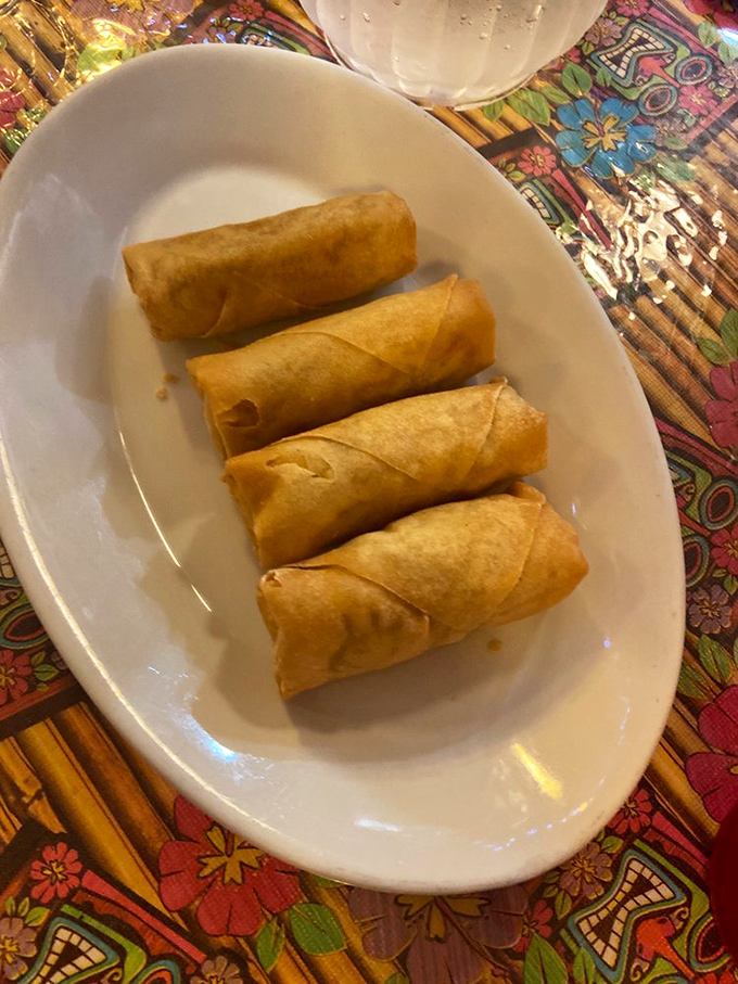 Egg rolls with that perfect shattering crunch&mdash;the culinary equivalent of breaking into a cr&egrave;me br&ucirc;l&eacute;e, but with savory rewards inside.