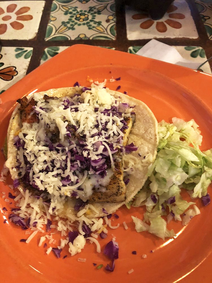 This fish taco isn't just a meal, it's a beach vacation on a plate&mdash;fresh, vibrant, and topped with enough purple cabbage to make a fashion designer jealous.