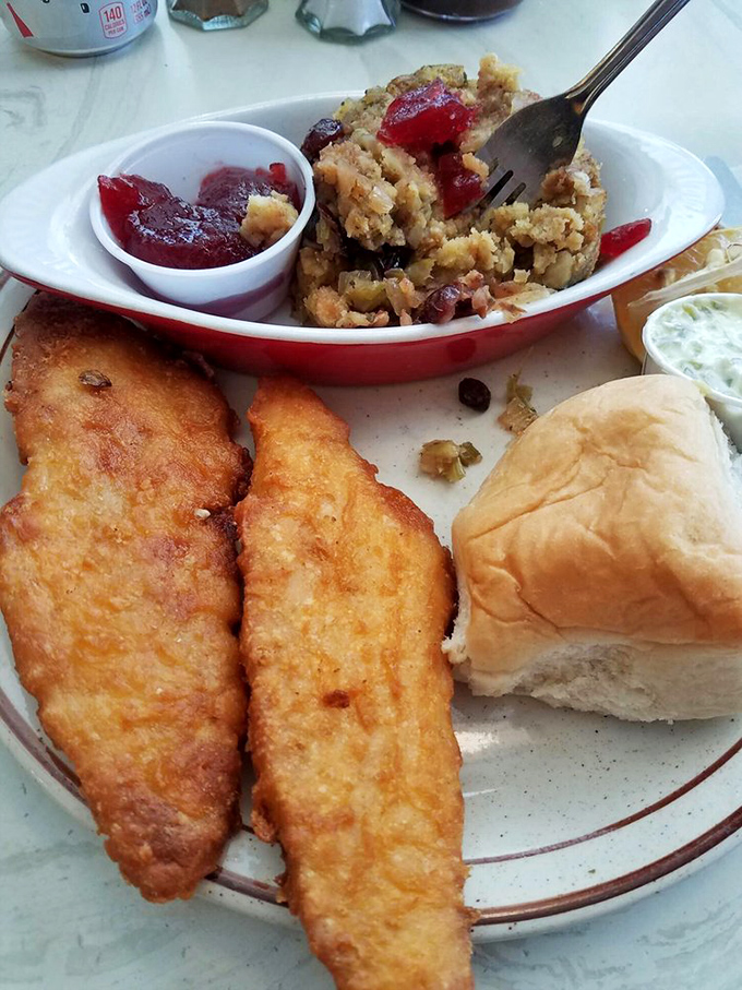Fish so perfectly fried it makes you wonder why you don't order it more often. That golden crust holds secrets worth discovering.