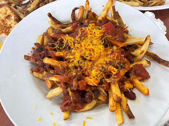 These aren't just chili cheese fries&mdash;they're a beautiful mess of comfort that requires both a fork and absolutely zero shame. Worth every napkin you'll need.