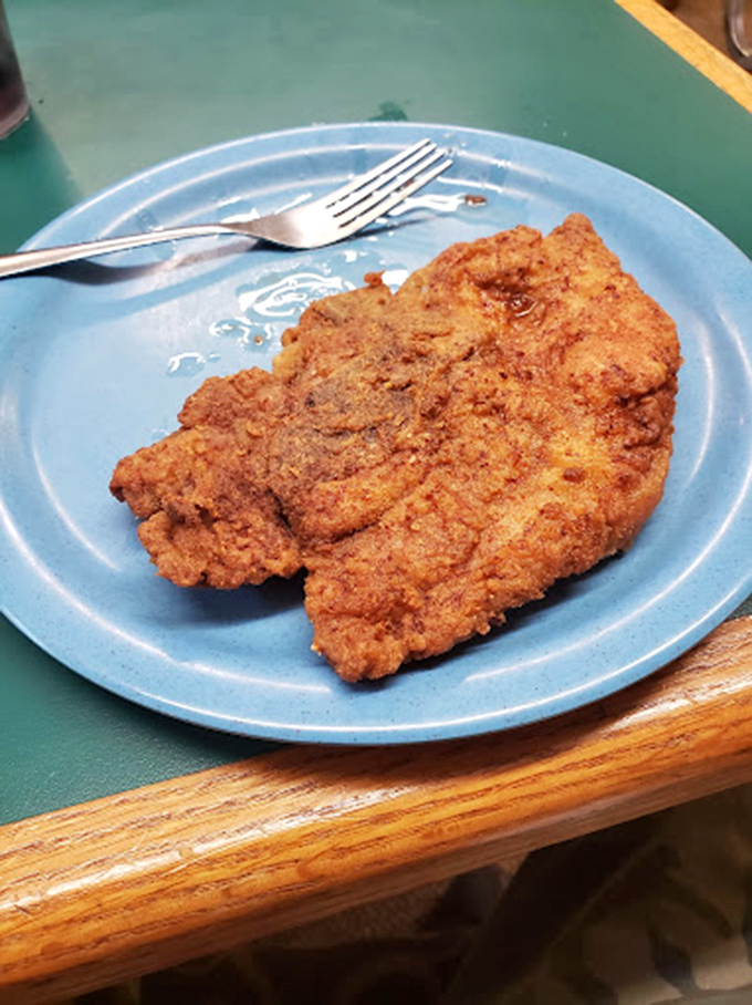 Golden-fried pork chops with that perfect crispy coating &ndash; the kind that makes you temporarily forget vegetables exist.