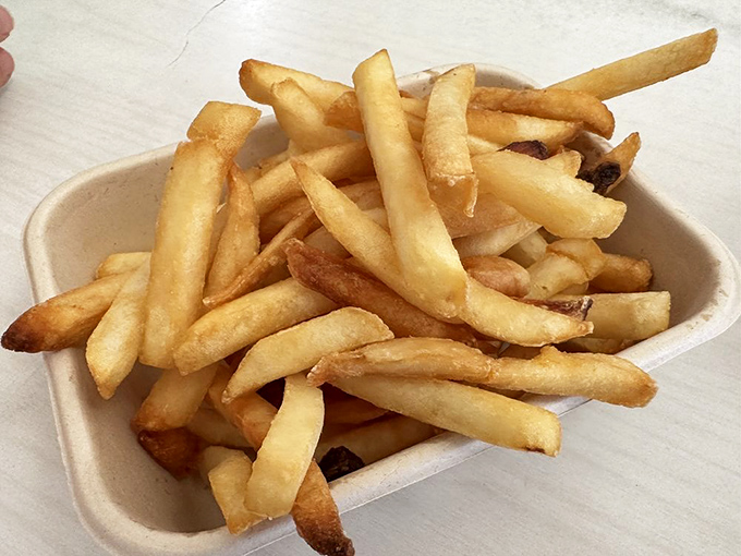 French fries that actually taste like potatoes&mdash;imagine that! Crispy on the outside, fluffy within, and seasoned by decades of burger-flipping wisdom. 
