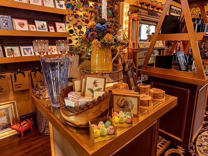 Treasures await at every turn in this artisan shop, where local craftsmanship transforms ordinary materials into extraordinary keepsakes that tell Pennsylvania's story.