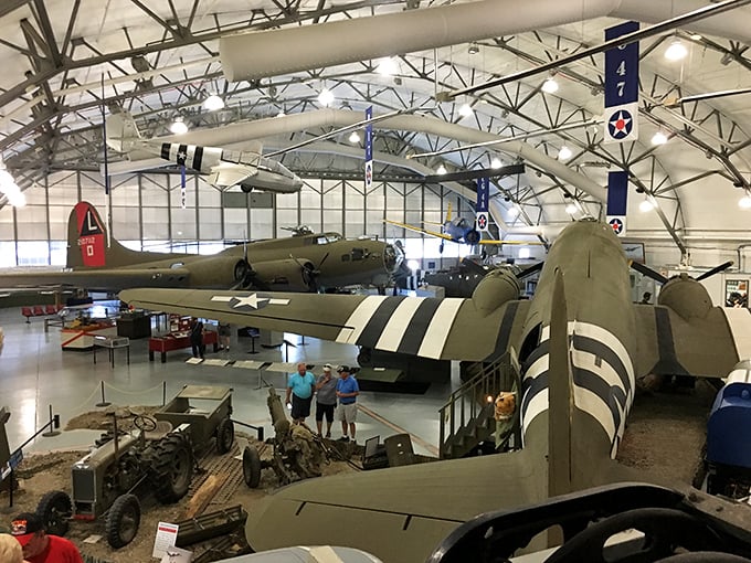 Inside the hangar, history doesn't gather dust &ndash; it gleams under the lights, telling stories of courage, innovation, and really cool machines.