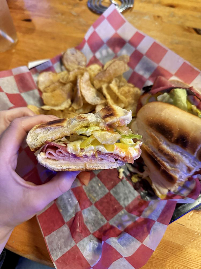 This Italian sub isn't messing around&mdash;layers of meat, cheese, and veggies on toasted bread. Sandwich perfection doesn't need to be complicated.
